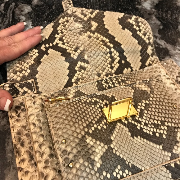 Tory Burch | Bags | Tory Burch Real Python Skin 797 Clutch | Poshmark